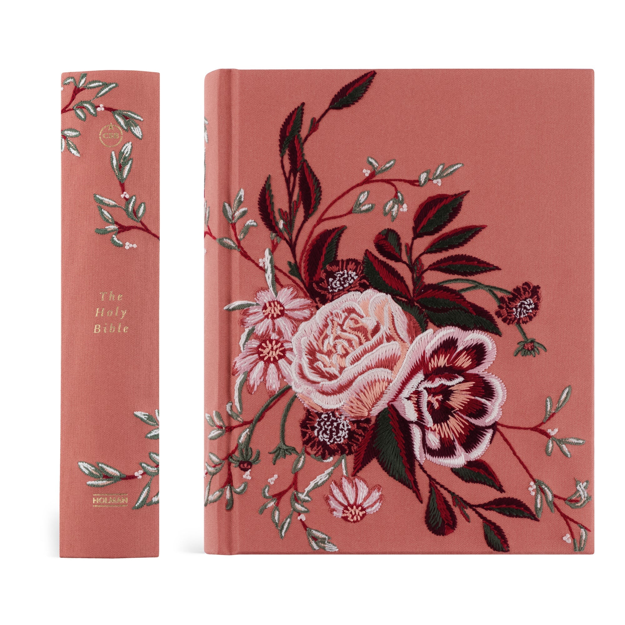 CSB Bible – Embroidered Rosedal Edition w/ Lined Margins for Notetakin ...